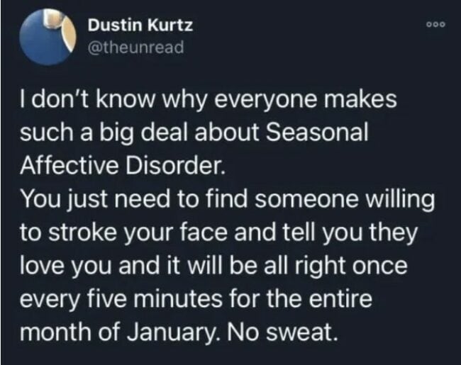 30 Seasonal Depression Memes Coming In Faster Than The Sun Can Run Away