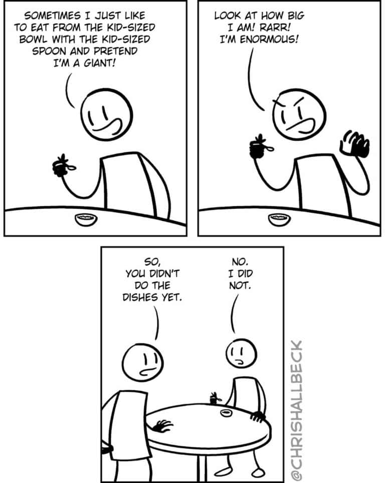 30 Silly Minimalist Comics From Cartoonist Chris Hallbeck