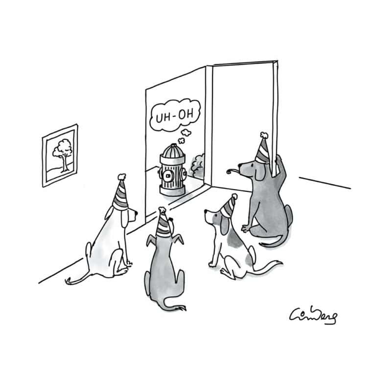 30 Witty Comics From New Yorker Cartoonist David Gomberg