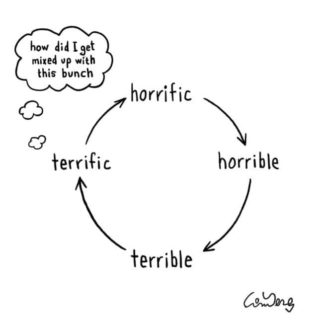 30 Witty Comics From New Yorker Cartoonist David Gomberg