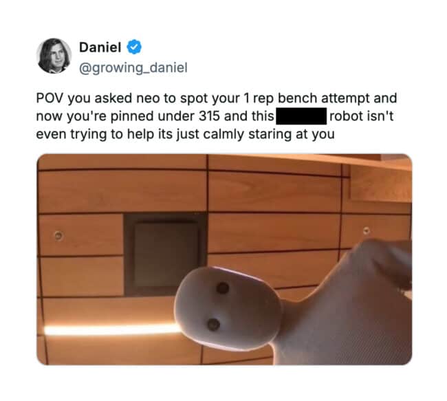 30 Funniest Tweets And Memes About The New NEO Robot