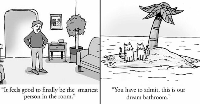 40 Clever Cartoons By New Yorker Artist Nathan Cooper That Find Humor ...