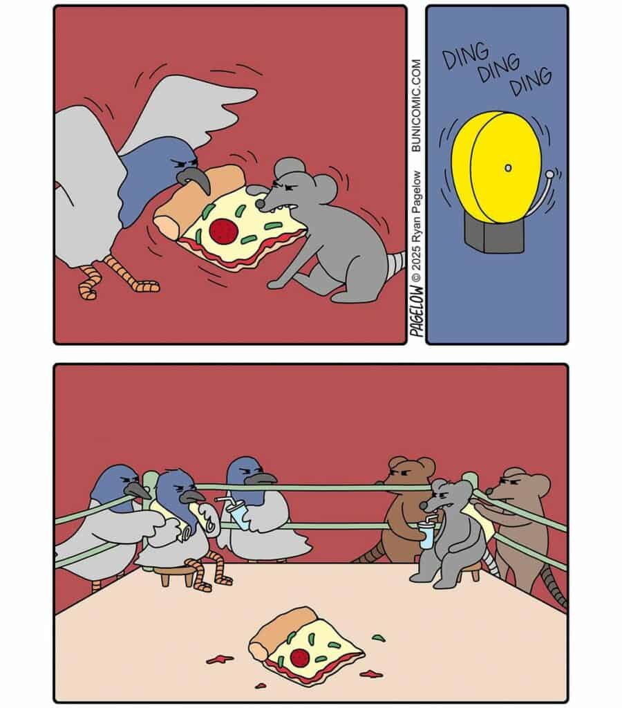 40 Hilarious Twist Ending Cartoons From The Dark Mind Behind Buni Comic