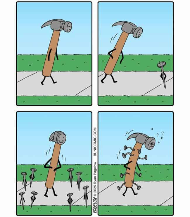 40 Hilarious Twist Ending Cartoons From The Dark Mind Behind Buni Comic