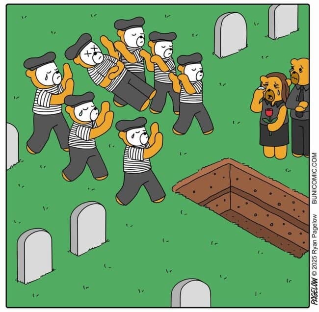 40 Hilarious Twist Ending Cartoons From The Dark Mind Behind Buni Comic