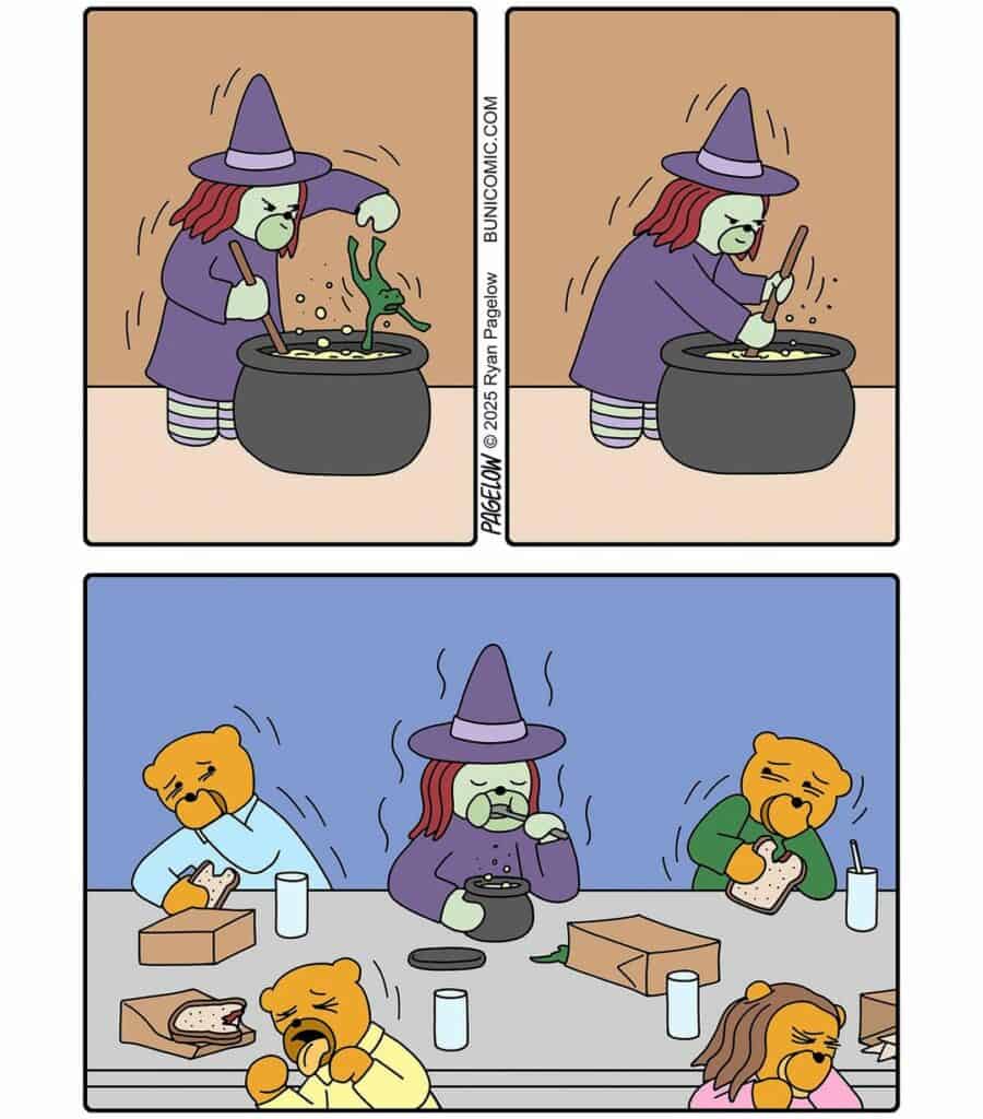 40 Hilarious Twist Ending Cartoons From The Dark Mind Behind Buni Comic