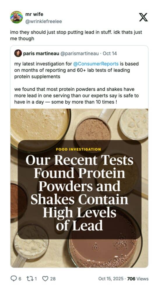 15 Funniest Memes About All The Lead In Protein Powder