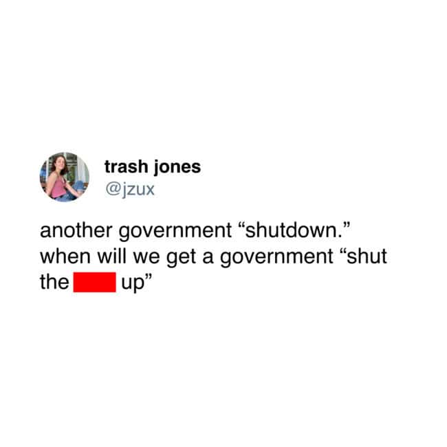 15+ Funniest Memes About The Government Shutdown