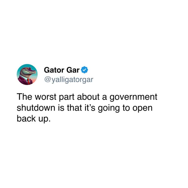 15+ Funniest Memes About The Government Shutdown