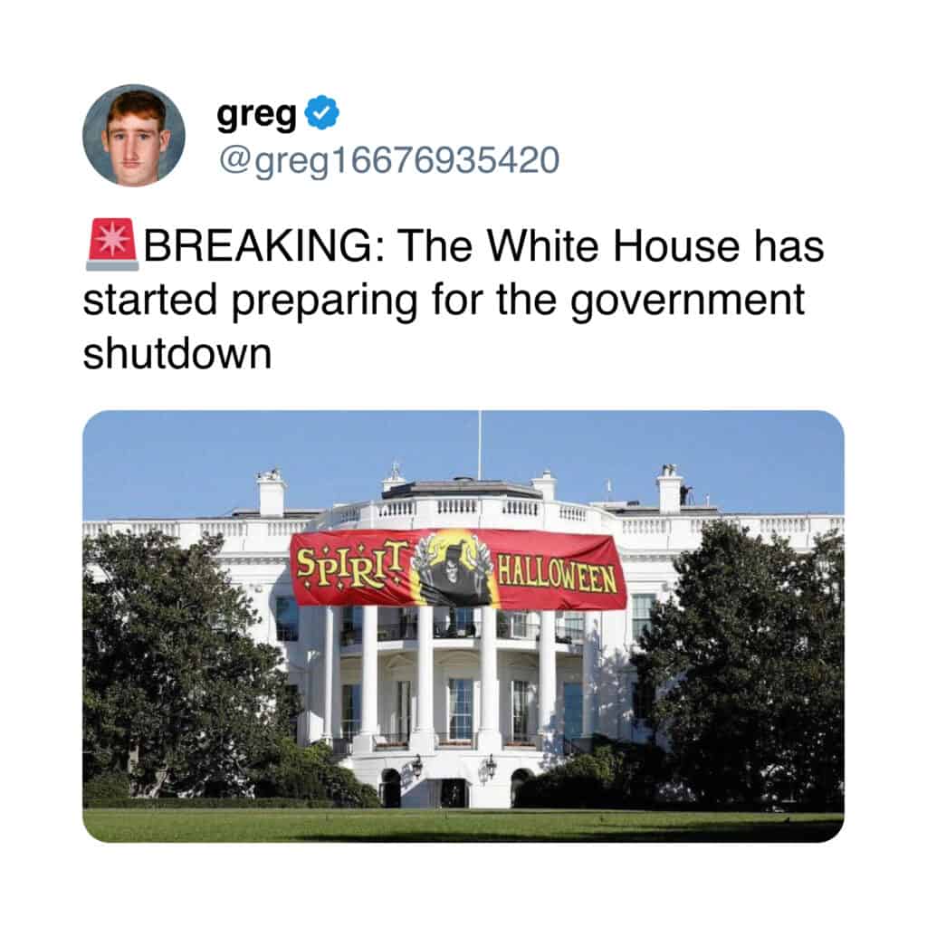 15+ Funniest Memes About The Government Shutdown