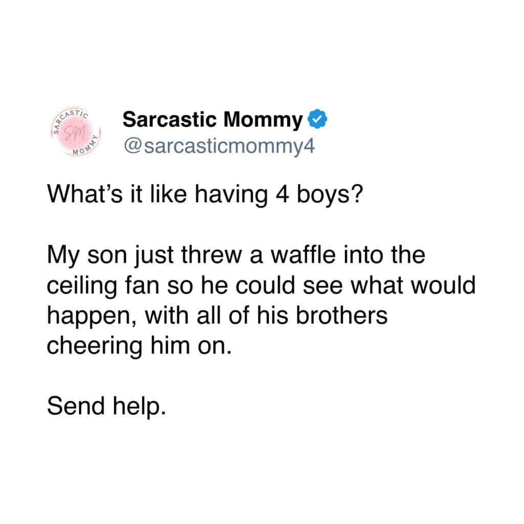 25 Funniest Tweets From Exhausted Parents Raising Boys