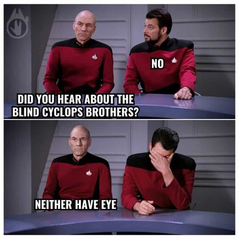 35 Hilariously Corny Star Trek Dad Jokes That'll Set Your Phasers To Pun