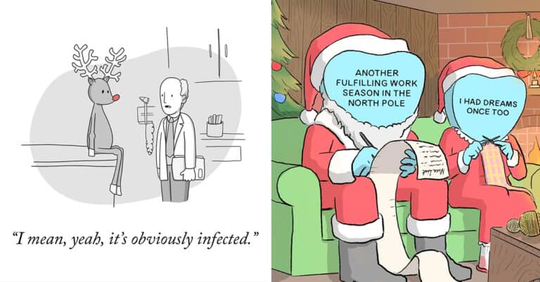 25 Funniest Christmas Comics From The Clever Artists On Reddit