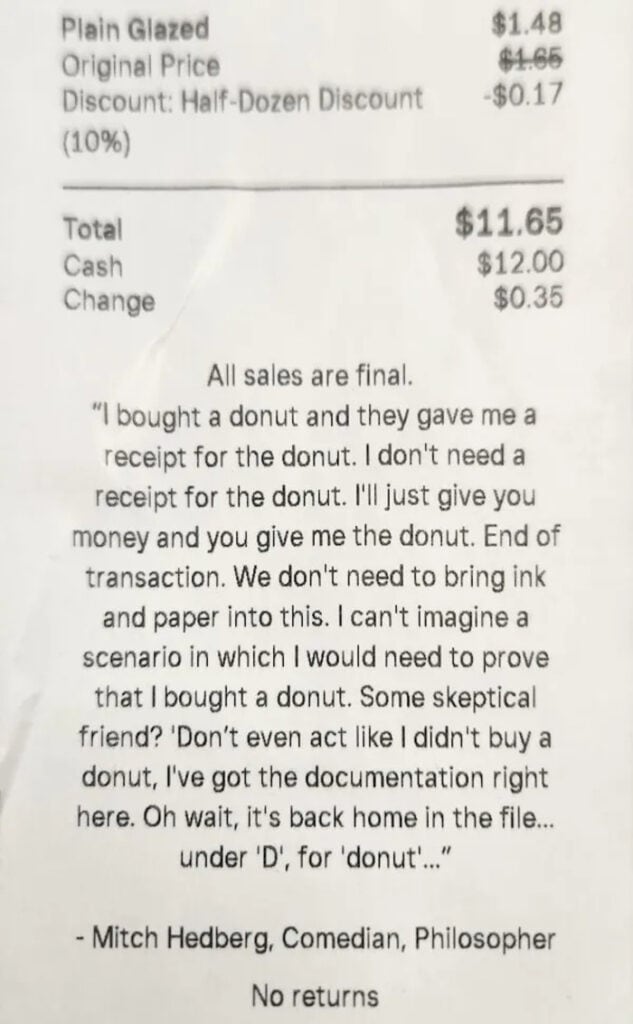 25 Funny And Heartwarming Receipts That Turned Ordinary Purchases Into ...