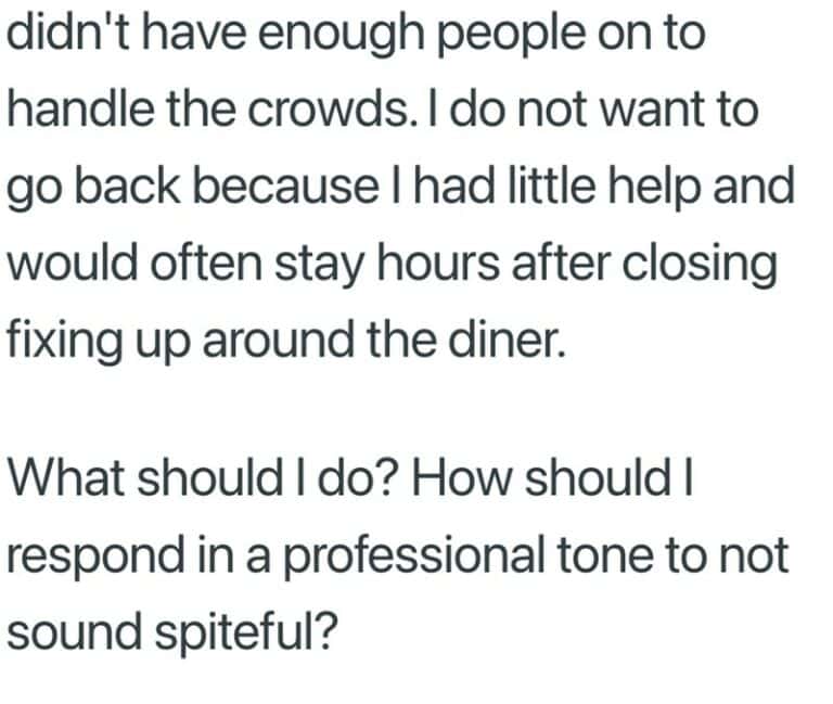 Laid-Off Worker Gets Asked To Return After Holiday Rush Sends Their Old ...