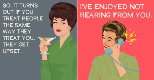 45 Dark Humor 'Bluntcards' That Keep It Hilariously Real With Vintage Style
