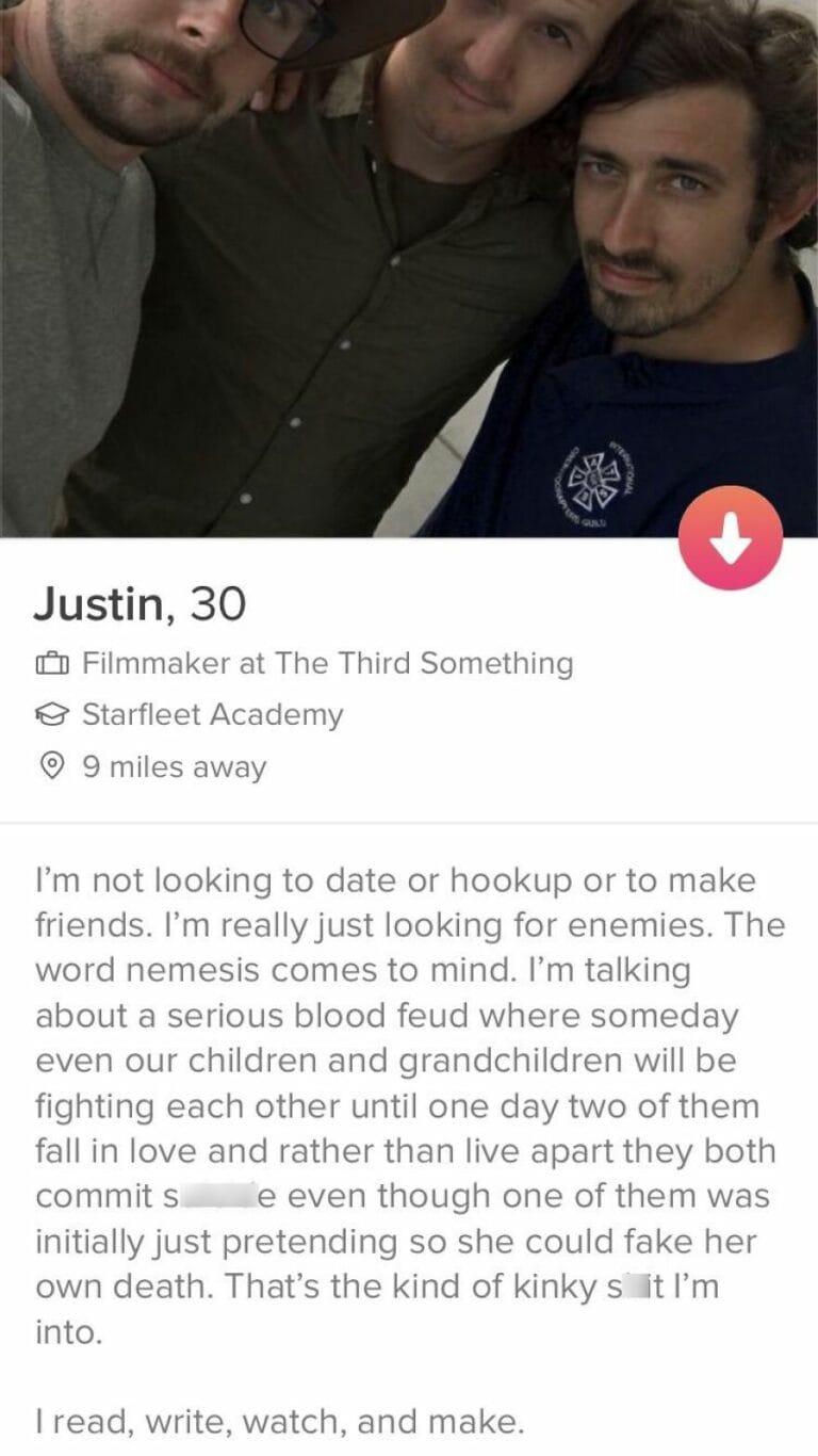 40 Funniest Tinder Profiles From Guys Who Put Women's Desire For A ...