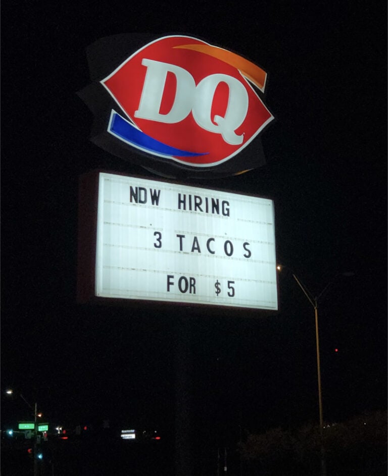 25 Fast Food Now Hiring Signs That Are Funnier Than They Should Be