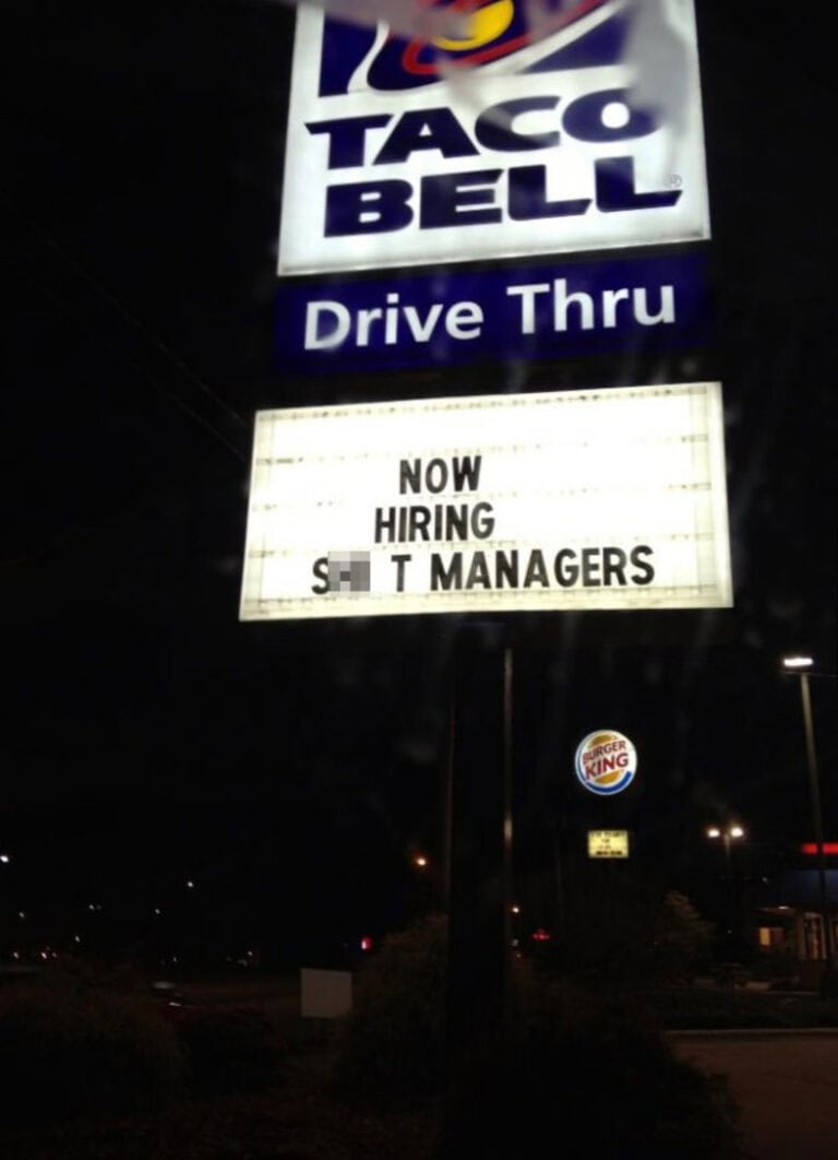25 Fast Food Now Hiring Signs That Are Funnier Than They Should Be