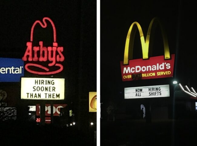 25 Fast Food Now Hiring Signs That Are Funnier Than They Should Be