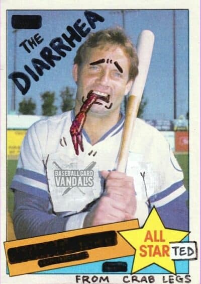 40 Hilarious Vandalized Baseball Cards Edited For Comedy Purposes