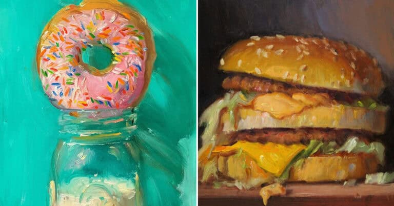 30 Oil Paintings That Turn Junk Food Into Kitchen-Worthy Art By Noah ...