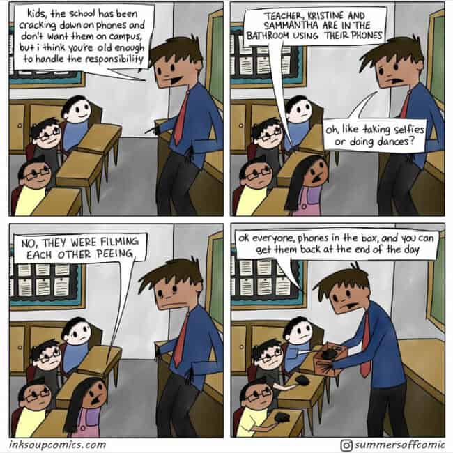 Teacher Illustrates Classroom Chaos With These Absurd Comics And It’s ...