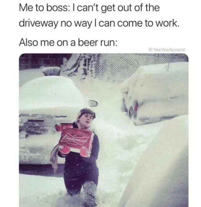 20 Memes For Anyone Commuting To Work In Winter Weather Instead Of ...