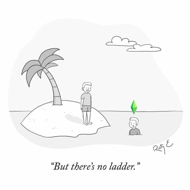 35 Absurdly Funny Single Panel Comics From Cartoonist Rusty Epstein