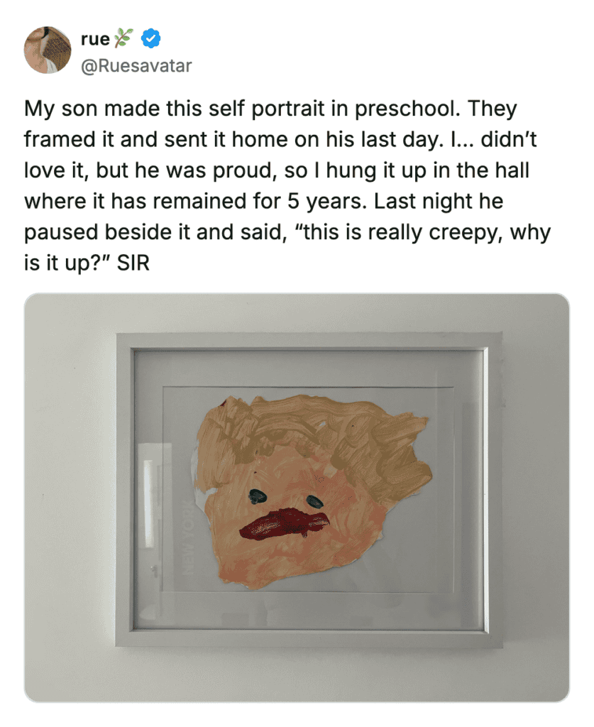 40 Hilarious, Yet Terrifying Children's' Portrait Drawings That Are ...