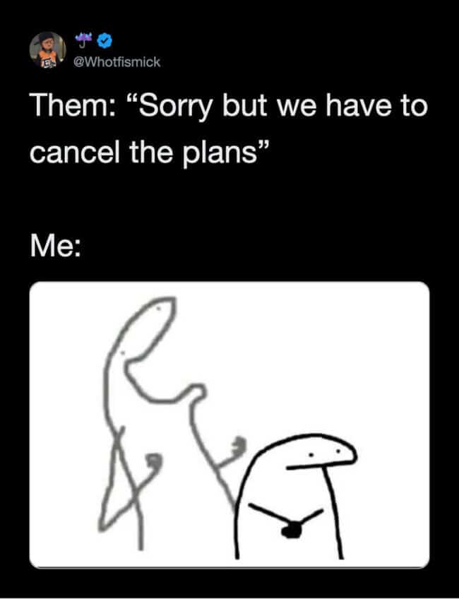 35 Relatable Introvert Memes About Canceling Plans And Being Relieved