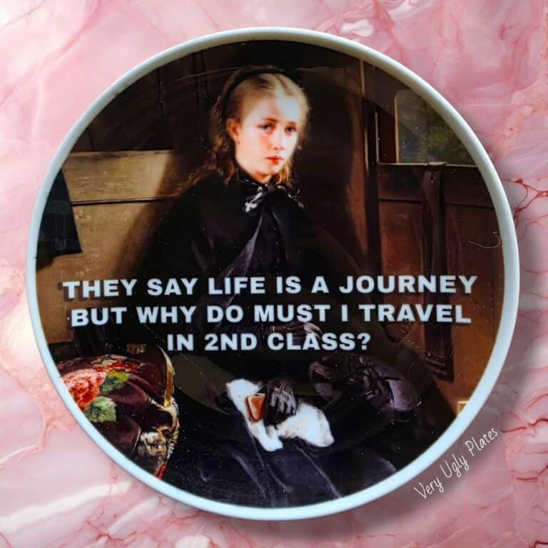 35 'Very Ugly Plates' With Delightfully Dark Humor Messages
