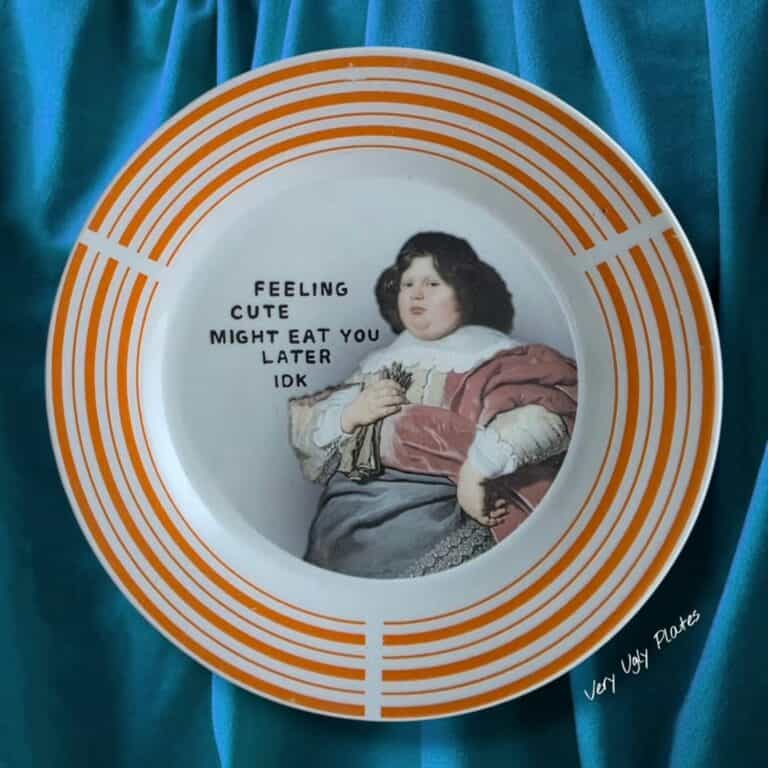 35 'Very Ugly Plates' With Delightfully Dark Humor Messages