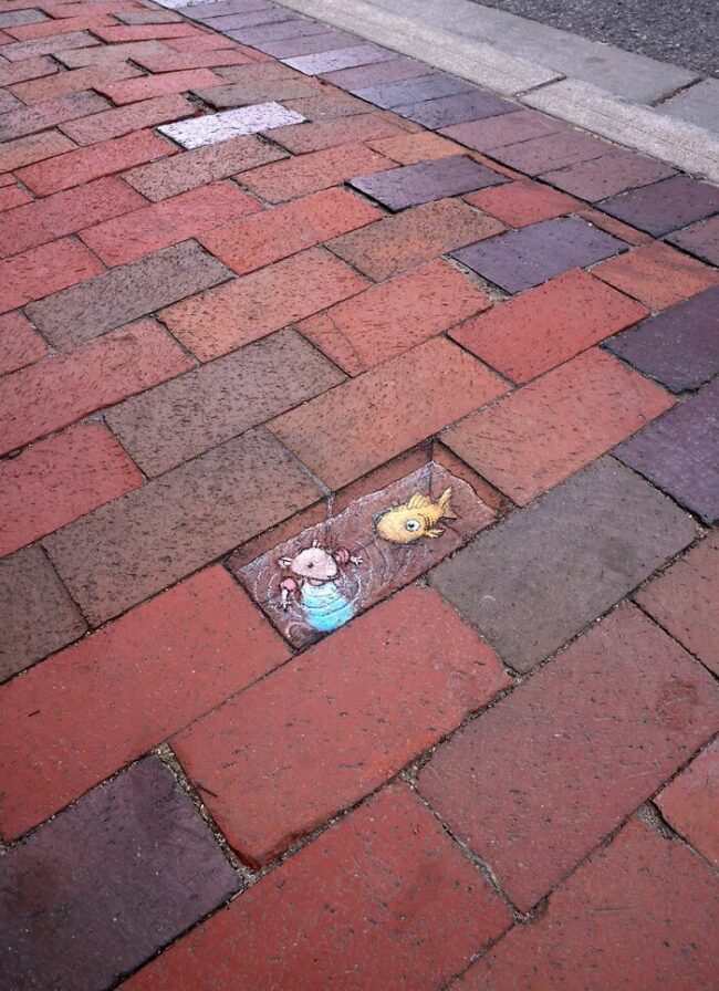 63 Perspective-Bending Sidewalk Drawings From Street Artist David Zinn