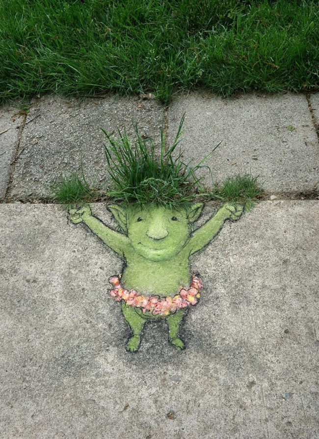 22 Street Artists Who Used Real Flowers And Trees As Hair For Their ...
