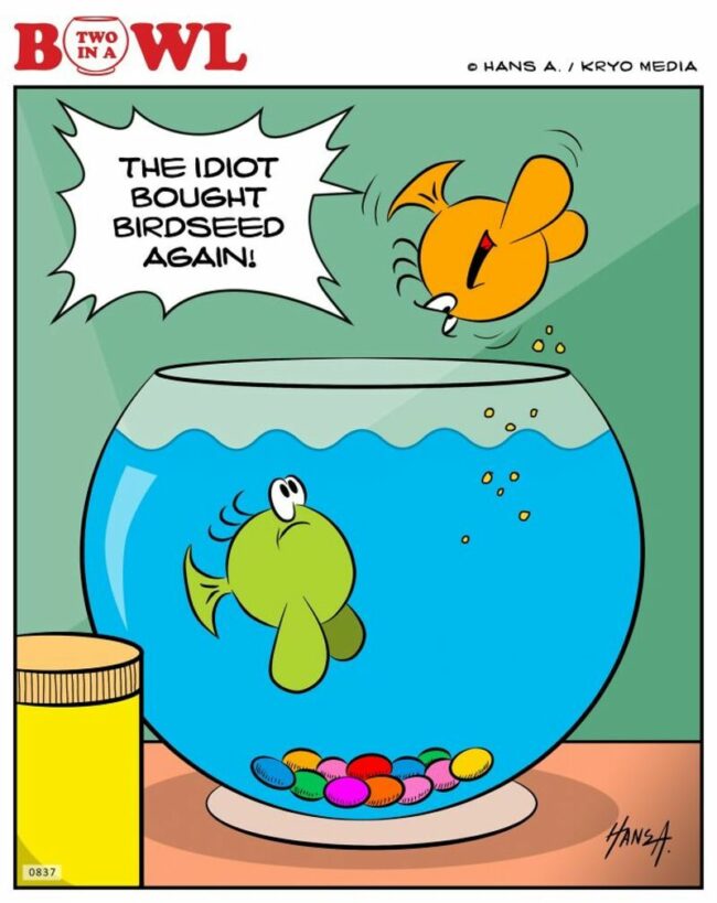 73 Funny Single Panel Comics From Kryo Comics, Starring Two Fish Who Get It